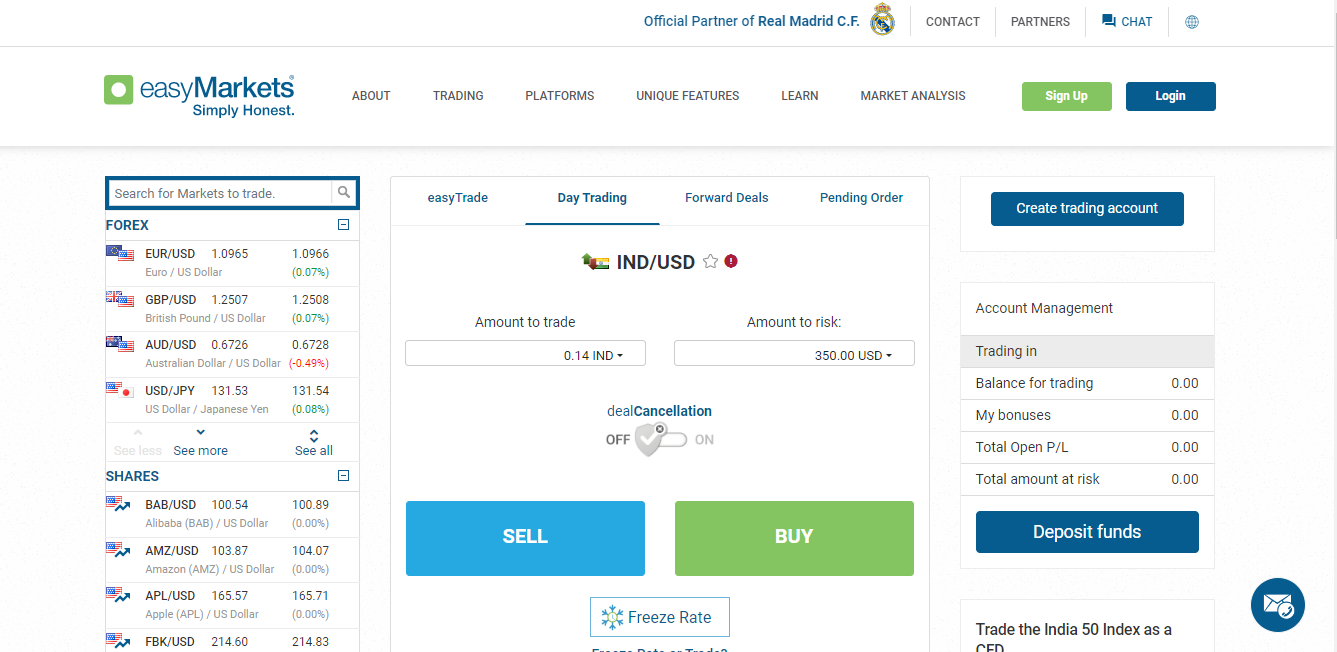 EasyMarkets India- It is a Legal Forex Broker. FREE Demo Account